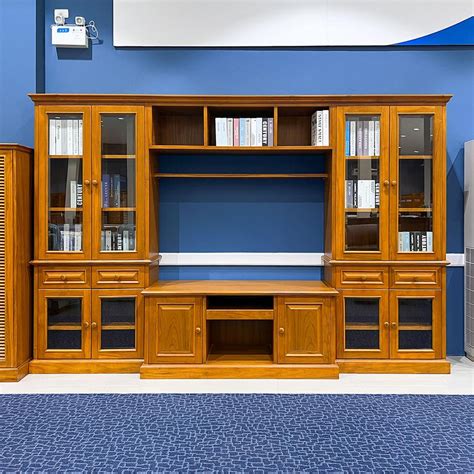 ตู้วางทีวีขนาด 3เมตร ผลิตจากไม้สักผสมไม้อัดสัก