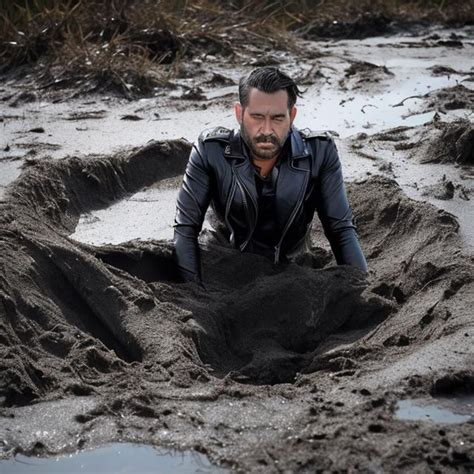 Hot Leather Daddy Sinking In Quicksand
