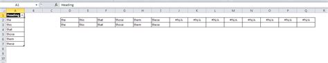 microsoft excel how can i transpose a table column data so that they