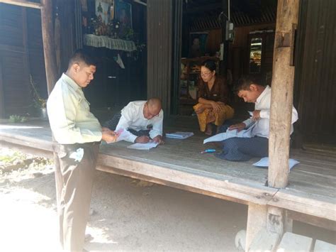 ရွှေသောင်ယံမြို့တွင် မြေပြင်ကွင်းဆင်း၍ အိမ်ထောင်စုလူဦးရေစာရင်းများ ကောက