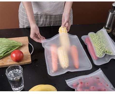 Silicone Food Bag Kitchen Storage Containers Leakp Vicedeal