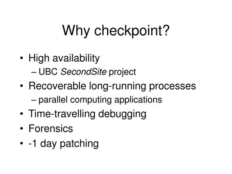 Ppt Virtual Machine Checkpointing Powerpoint Presentation Free