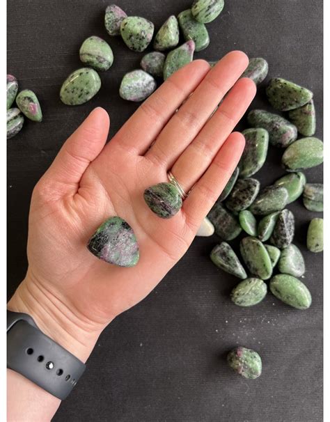 Ruby Zoisite Tumbled Stones Polished Ruby Zoisite Grade A Sizes Available Purchase