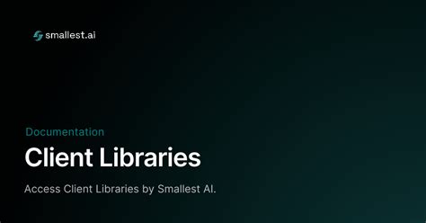 Client Libraries Waves