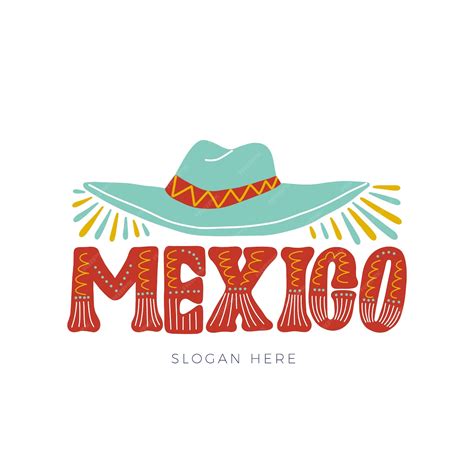 Free Vector Hand Drawn Mexico Logo Design