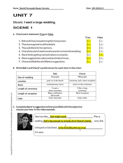 Pearson Education Inc Worksheets