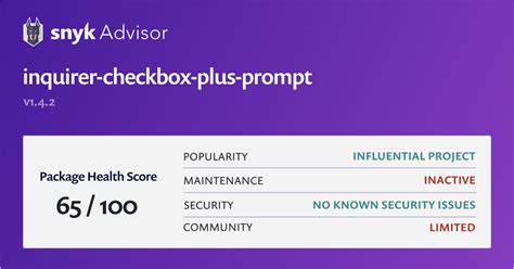 Inquirer Checkbox Plus Prompt Npm Package Snyk