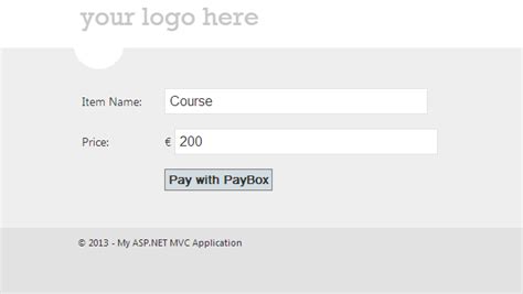 ASP NET MVC Paybox Integration LogCorner
