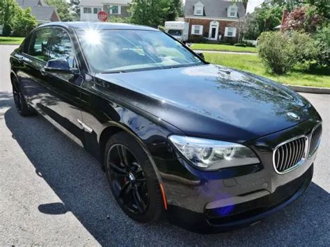 2014 Bmw 7 Series 750li M Sport Pkg 39437 Miles Black Sedan 8 Cylinder