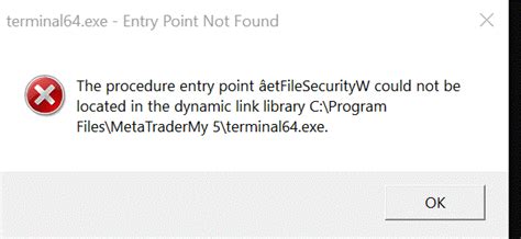 Error When Running Mt5 In Windows Mt5 General Mql5 Programming Forum