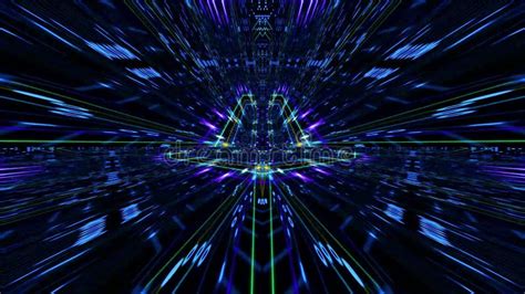 Abstract Loop Animation With Colorful Movements And Back And Forth Effect Stock Footage Video