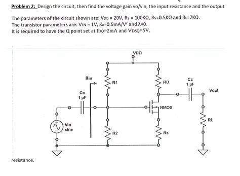 Solved Problem 2 Design The Circuit Then Find The Voltage