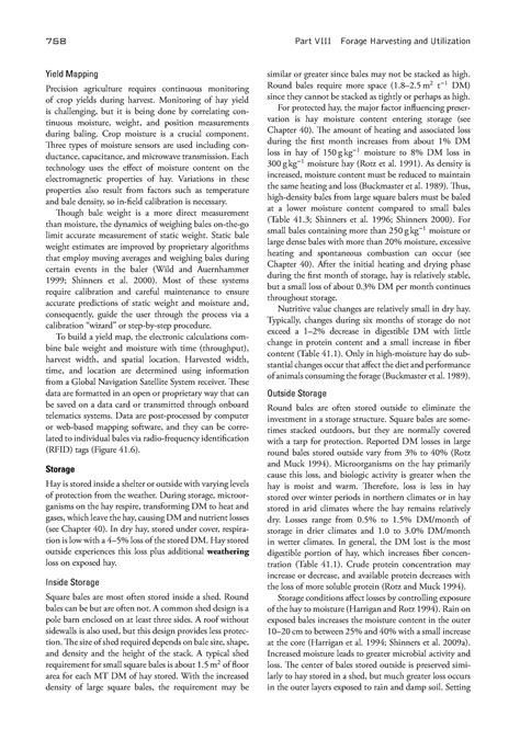 Grassland Agriculture 251 758 Part Viii Forage Harvesting And Utilization Yield Mapping