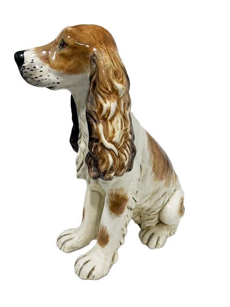 Italian Ceramic Cocker Spaniel Figure 1970s For Sale At Pamono