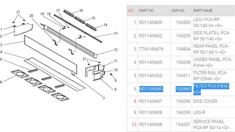 Mitsubishi Electric Air Conditioning S70e55500 Filter For Pead M