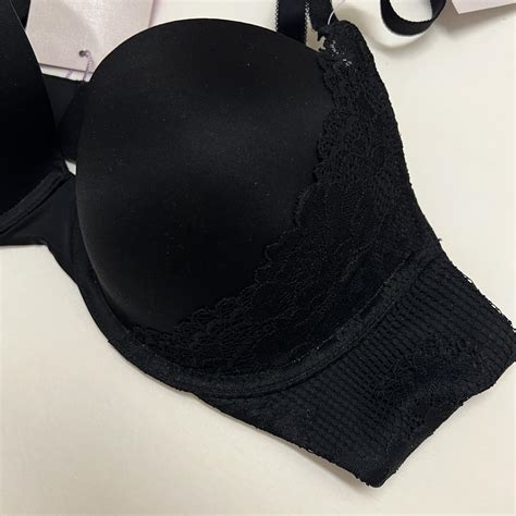 Savage X Fenty Demi Cup Lace Bra In Black Caviar Depop