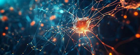 Intricate Neural Network Connections And Synapses Visualized In A