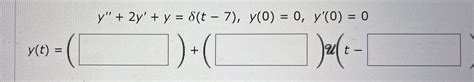 Solved Using Laplace Transforms Solve The Initial Value