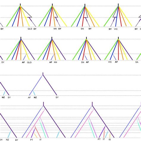 Schematic Of The Population Scenarios Tested With Approximate Bayesian