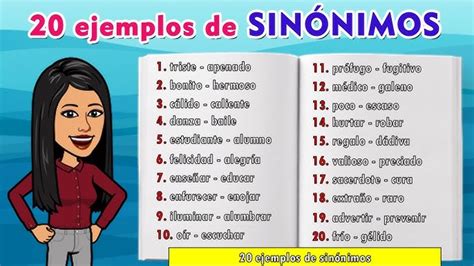 Ejemplos De Sinonimos Los Sinonimos Sinonimos