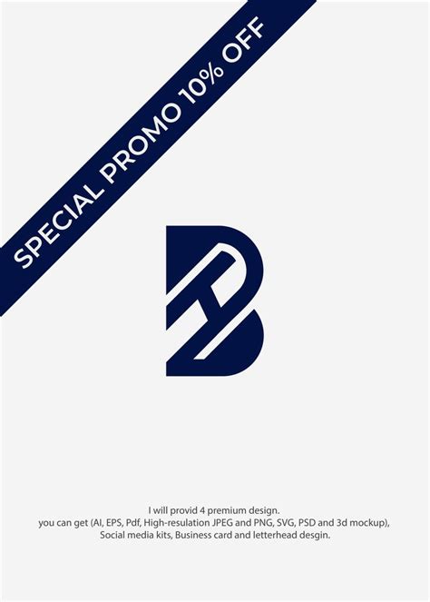 Bh Monogram Logo Design