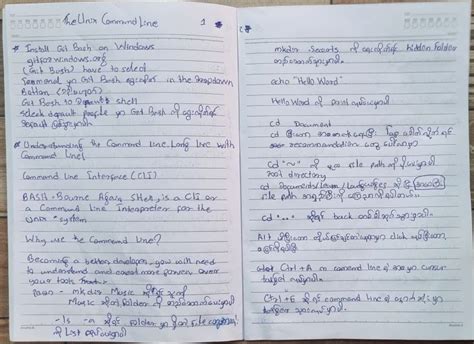 Wai Yan Maung Ghemeray On Linkedin The Unix Command Line Note