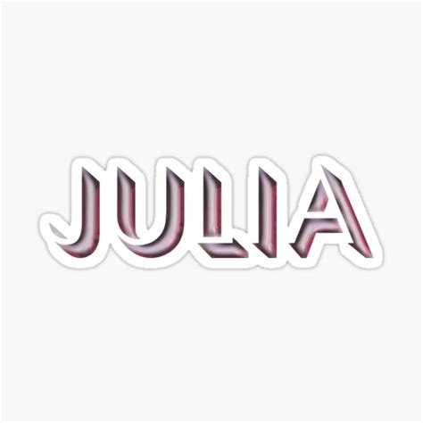Julia Stickers Redbubble