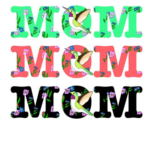 Mom Mom Mom Sticker Inspire Uplift