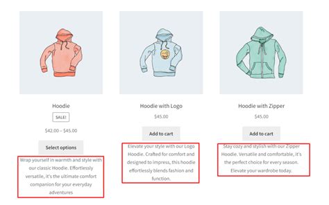 How To Show Product Description On The Shop Page In WooCommerce Tyche Softwares