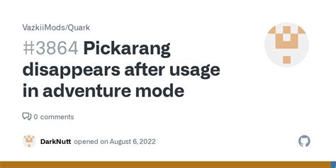 Pickarang Disappears After Usage In Adventure Mode · Issue 3864
