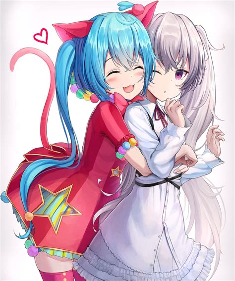 Hatsune Miku Ji Miku And Wonderlands X Showtime Miku Vocaloid And More Drawn By Bib