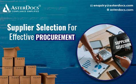 Supplier Selection For Procurement Perfection