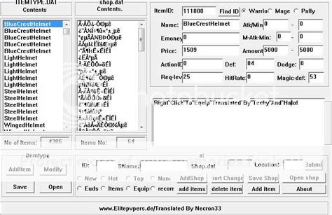 Release New Itemtype Shop Dat TRANSLATED Version RaGEZONE MMO