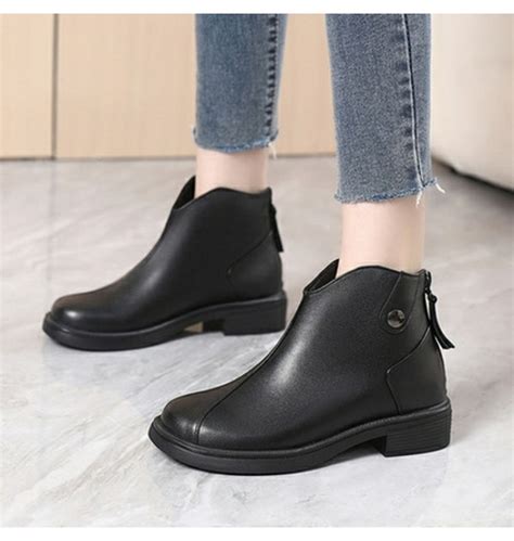 마킷4 여자 앵클숏부츠 리얼가죽 소프트 부츠 보온 추동 빅사이즈 앵클 기모 스노우 젠4 티몬