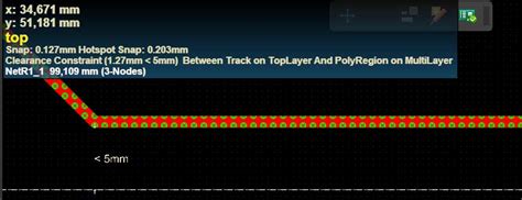 Track Clearance With Flex Region Cutout In Altium Designer