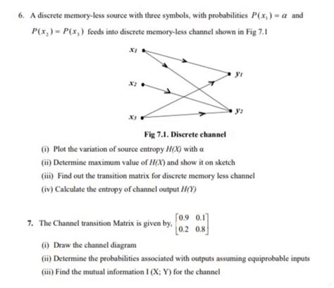 6 A Discrete Memory Less Source With Three Symbols