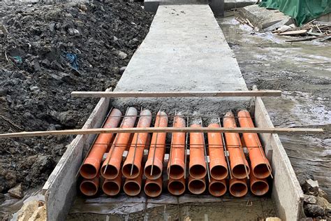 电力管施工现场 Pe管pvc管塑料管材生产厂家河北萍安管业 电力管施工现场 Pe管pvc管塑料管材生产厂家河北萍安管业