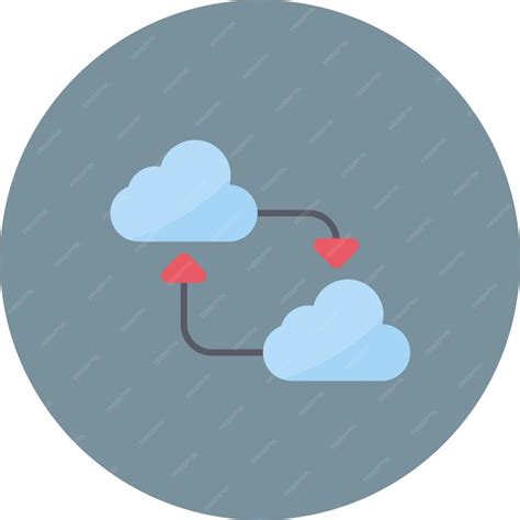 Premium Vector Data Synchronization Flat Illustration