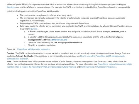 Vasa Dell Powerstore Vmware Vsphere Best Practices Dell Technologies Info Hub