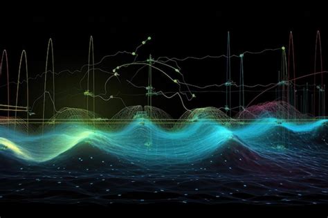 Premium Ai Image Quantum Radar Wave Propagation Illustration