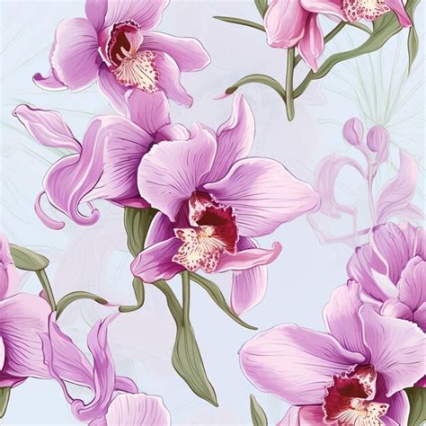 Premium Ai Image Floral Romantic Pattern