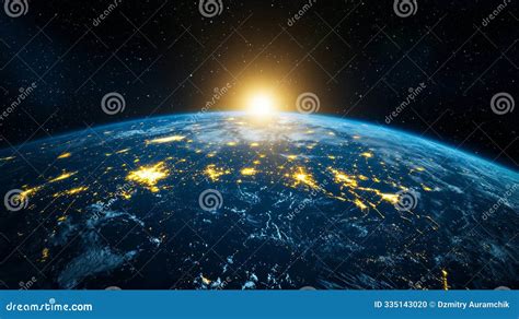 An Aerial View Of A Glowing Ai Network Visualizing Global Connectivity And Transmitting Data