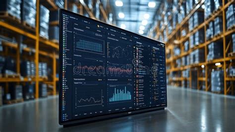 Comprehensive Rpa Dashboard Displaying Performance Metrics In A Warehouse Environment During The