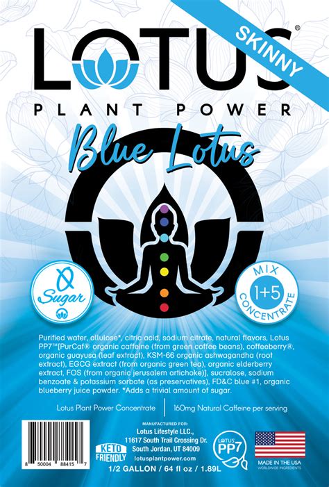 Zero Sugar Lotus Plant Power Concentrates