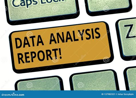 Word Writing Text Data Analysis Report Business Concept For Information On The Process Of