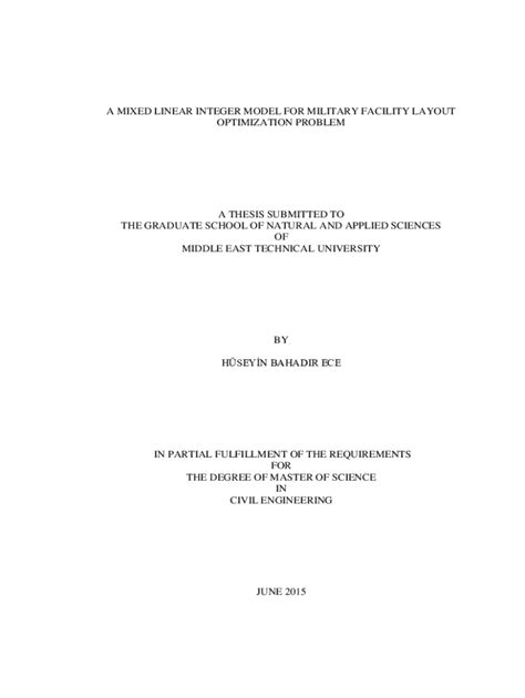 Fillable Online An Application Of An Unequal Area Facilities Layout Problem Fax Email Print