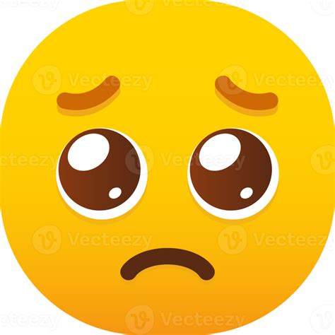 Plead Clipart Png Images Pleading Eyes Emoji In 3d Teary 48 Off