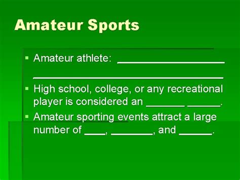 Amateur Vs Professional Sports Objectives Distinguish Professional Sports