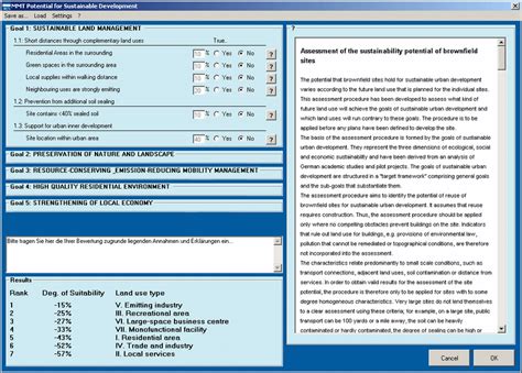 1 Graphical User Interface Of The Module For Assessing Potential For