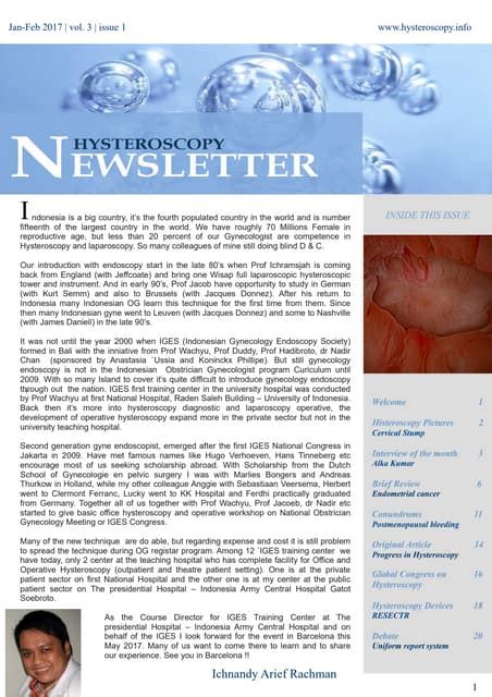 Hysteroscopy Newsletter App Pdf Smartphones Consumer Electronics